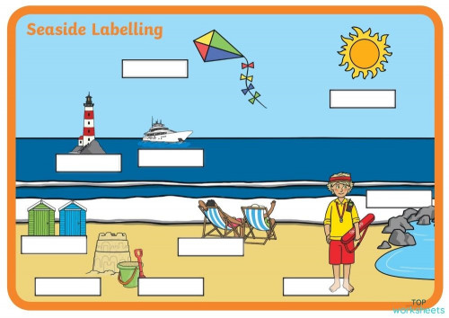 Beach Vocabulary Worksheet. Interactive worksheet | TopWorksheets