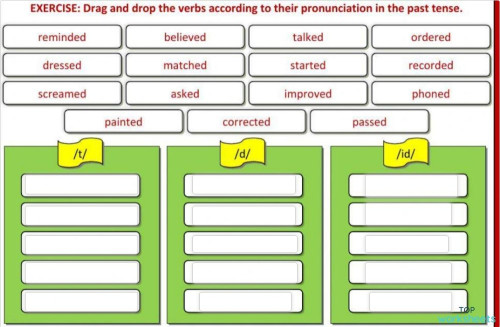 Past Simple regular verbs. Interactive worksheet | TopWorksheets