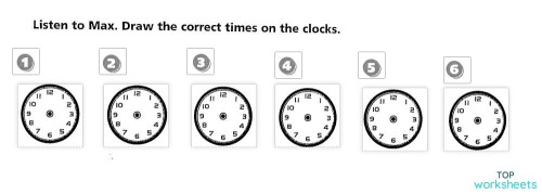 learn to listen time 3. Interactive worksheet | TopWorksheets