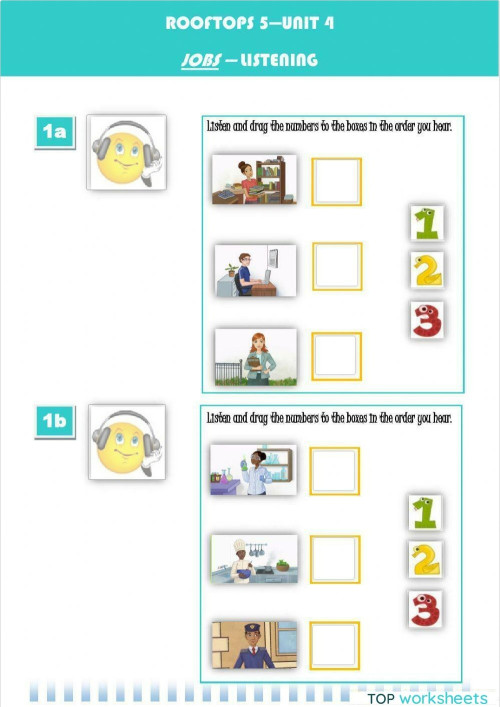 Jobs. Interactive worksheet | TopWorksheets