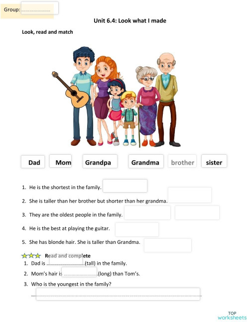 S2_U6.4_Writing groupwork. Interactive worksheet | TopWorksheets