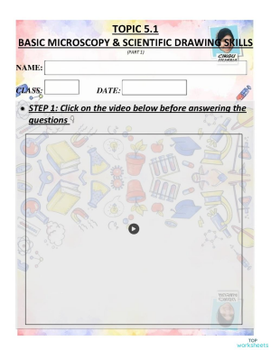 Microscope PART 1. Interactive worksheet | TopWorksheets