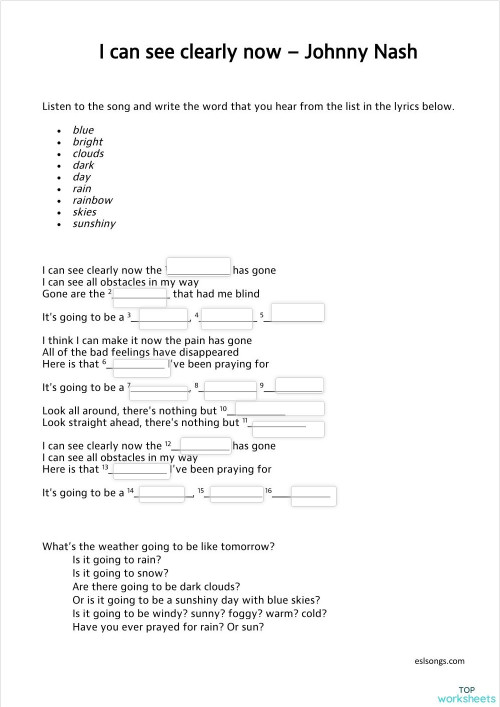 Simple Present Perfect Listening. Interactive worksheet | TopWorksheets
