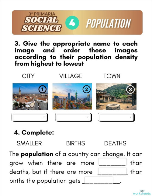 SOCIAL SCIENCE TASK U5-1º 1. Interactive worksheet | TopWorksheets