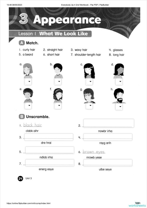 ACTIVITY BOOK UNIT 3. Interactive worksheet | TopWorksheets