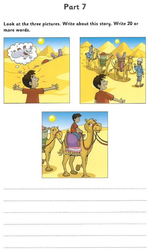 Flyers Test 1 Reading and Writing. Interactive worksheet | TopWorksheets