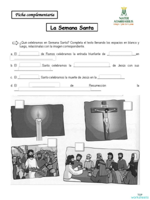 semana santa. Ficha interactiva | TopWorksheets