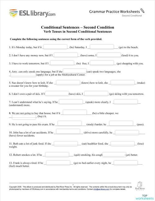 Second Conditional Practice. Interactive worksheet | TopWorksheets