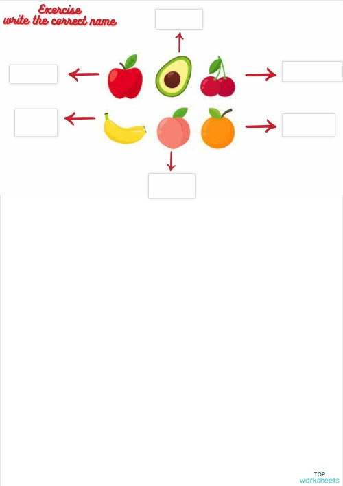 Fruits exercise 2. Interactive worksheet | TopWorksheets