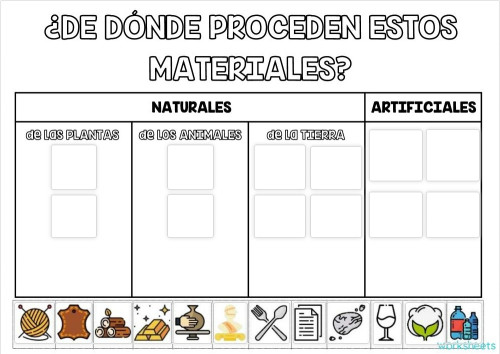 Materia y energía: fichas interactivas y ejercicios online | TopWorksheets