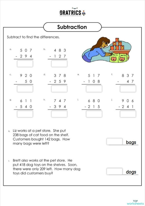 Math: interactive worksheets and online exercises | TopWorksheets