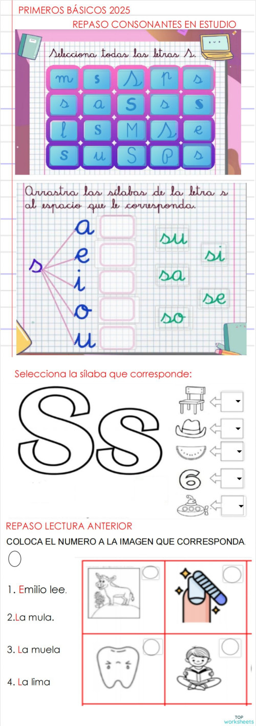 Grupos consonanticos: fichas interactivas y ejercicios online ...
