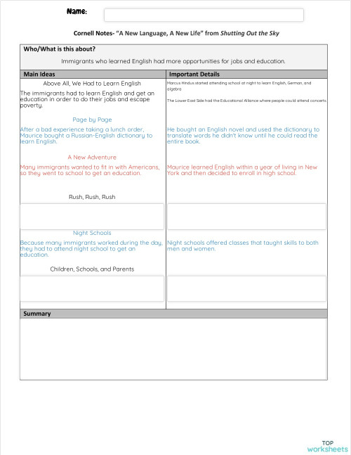 Writing informal message. Interactive worksheet | TopWorksheets