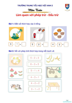 Interactive worksheets and online exercises in vietnamese | TopWorksheets