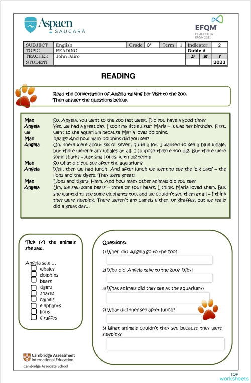 Reading HW 1108. Interactive worksheet | TopWorksheets