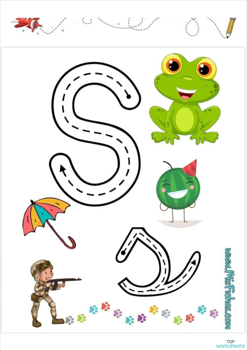 la letra s primer grado. Ficha interactiva | TopWorksheets