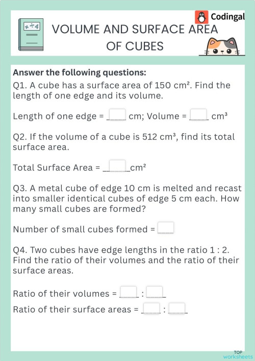 M_G06M13L58_WE01_Volume and Surface Area of Cubes. Interactive ...