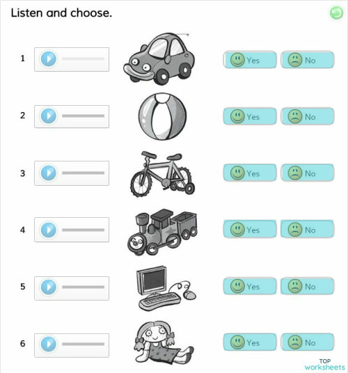 unit 2 toys. Interactive worksheet | TopWorksheets