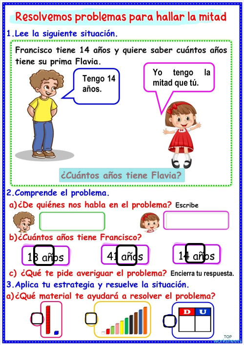 Divisiones simples 3. Ficha interactiva | TopWorksheets