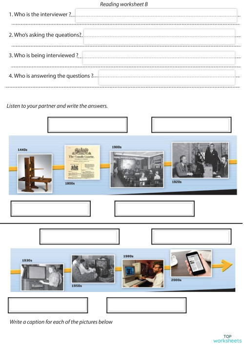 Newspapaers to SmartphonesL The Rise of Mass Media - Worksheet ...