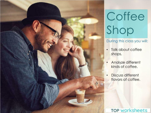 Talk about coffee. Interactive worksheet | TopWorksheets