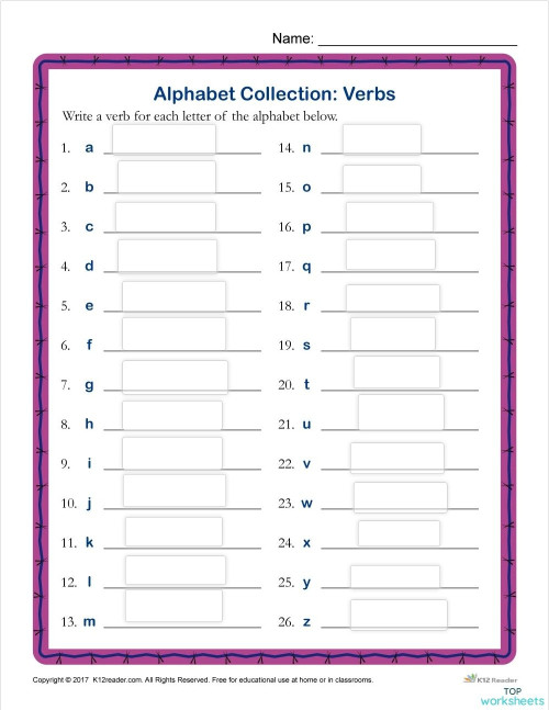 Verbs Review. Interactive worksheet | TopWorksheets
