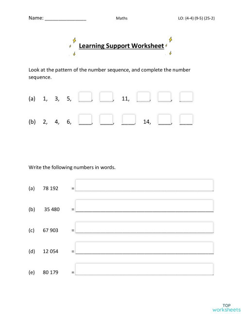 (4-4) (9-5) (25-2) 1. Interactive worksheet | TopWorksheets