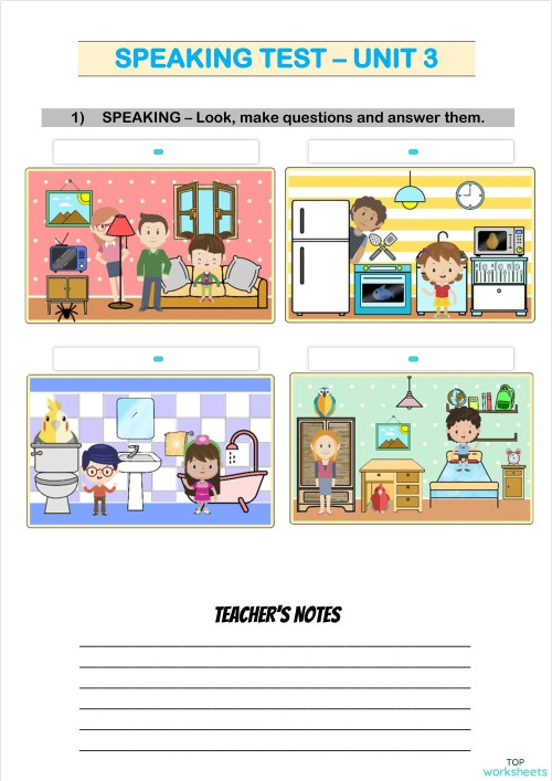 Unit 3 - SPEAKING. Interactive worksheet | TopWorksheets