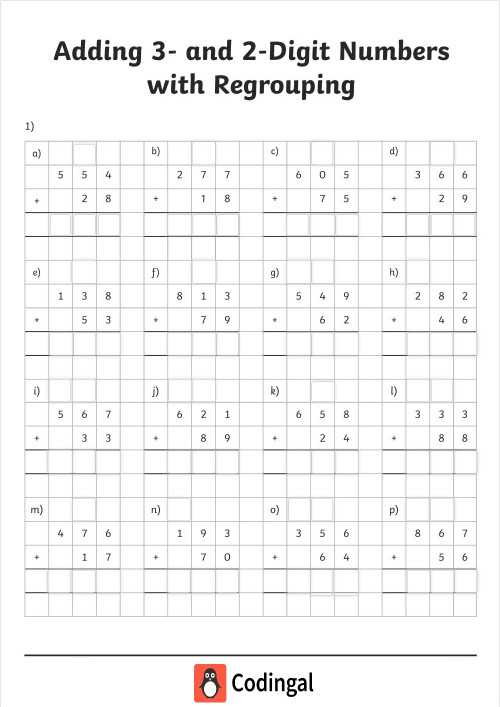 M_G02M05L25_WE01_Addition of Three-Digit and Two-Digit Numbers (With Regrouping). Interactive ...