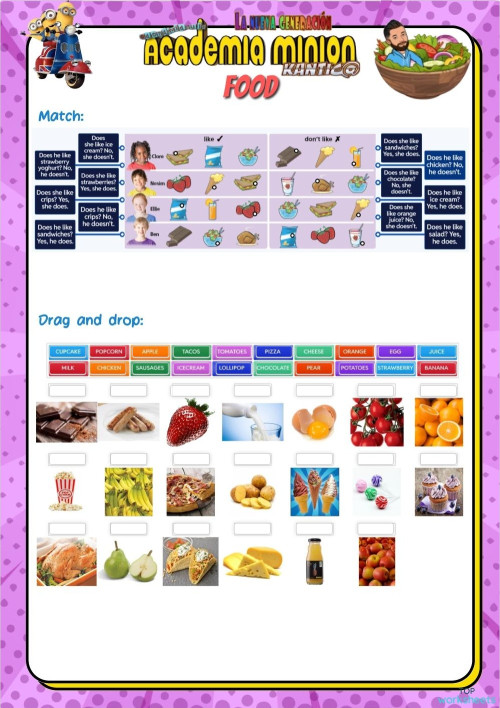 FOOD VOCABULARY. Interactive worksheet | TopWorksheets