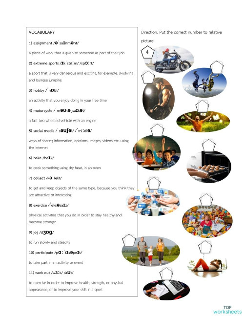 WORKSHEET1 PICTURES. Interactive worksheet | TopWorksheets