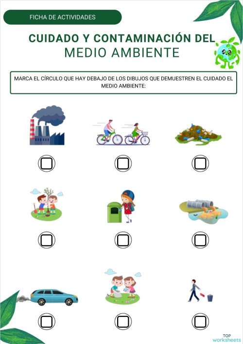 Ficha Sobre El Cuidado Del Medio Ambiente Ficha Interactiva
