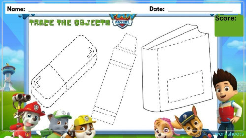 Tracing Object - Worksheet _1. Interactive worksheet | TopWorksheets