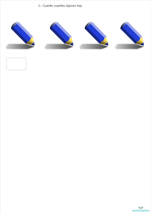 Contar hasta 5. Ficha interactiva | TopWorksheets