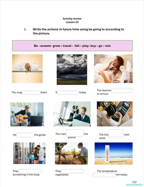 Review 1 lesson 23. Ficha interactiva | TopWorksheets