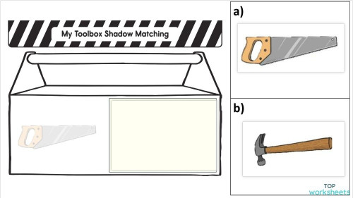 matching tools. Interactive worksheet | TopWorksheets