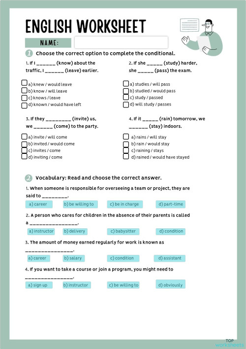 English Worksheet: Third BGU. Interactive worksheet | TopWorksheets