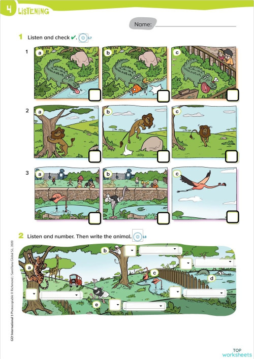 4g Listening Unit 4 Interactive Worksheet Topworksheets