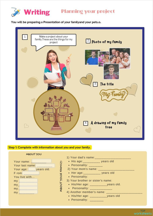 II Term 6 Planning your project FW. Interactive worksheet | TopWorksheets