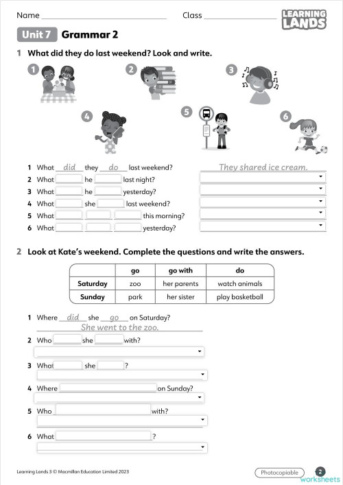 2nd Junior unit 8 grammar revision 2. Interactive worksheet | TopWorksheets
