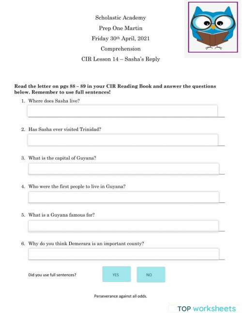 CIR Lesson 14. Interactive worksheet | TopWorksheets