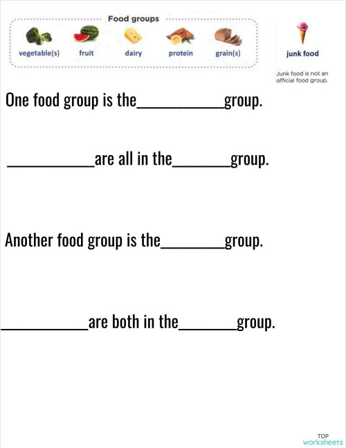 First Grade Healthy Living Week 2 Lesson 1. Interactive worksheet ...