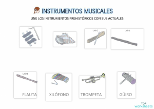 Instrumentos musicales. Ficha interactiva | TopWorksheets