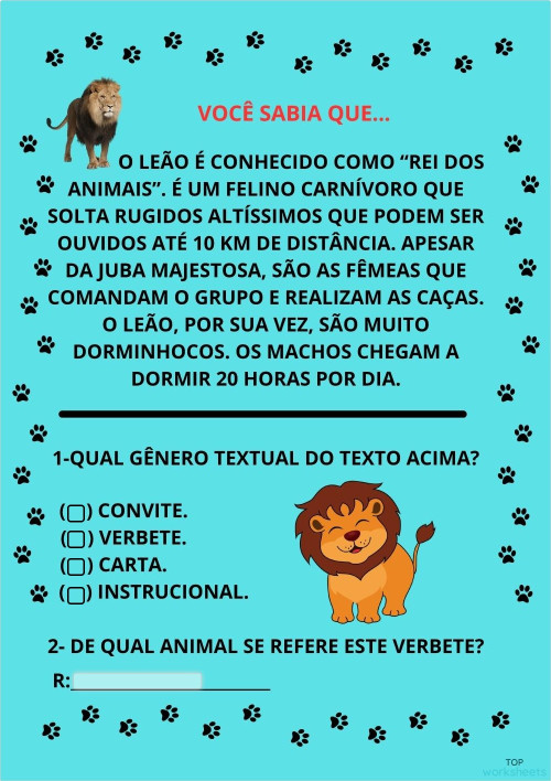 Verbete de Curiosidades - Português