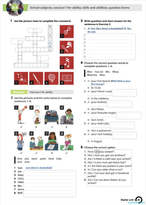 WW2 unit 0.4. Interactive worksheet | TopWorksheets
