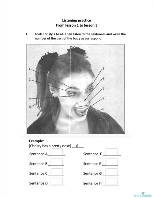 Listening practice from lesson 1 to 3 2nd year. Ficha interactiva ...