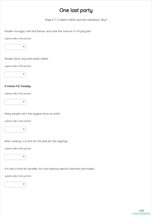 Checkpoint - Bilingual Expert on BPO. Interactive worksheet | TopWorksheets