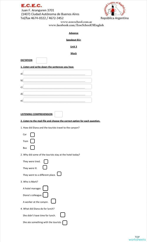 mocks: interactive worksheets and online exercises | TopWorksheets