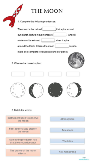 THE UNIVERSE. Interactive worksheet | TopWorksheets