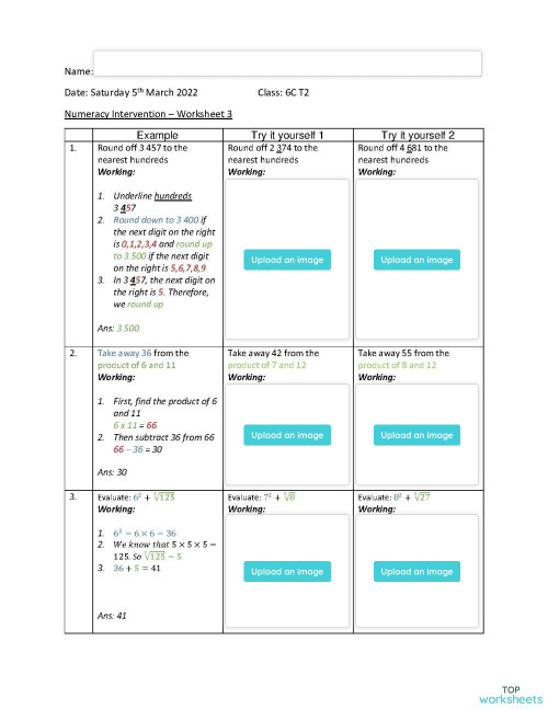 NU-INT Y6C T2 WEEK3. Interactive worksheet | TopWorksheets